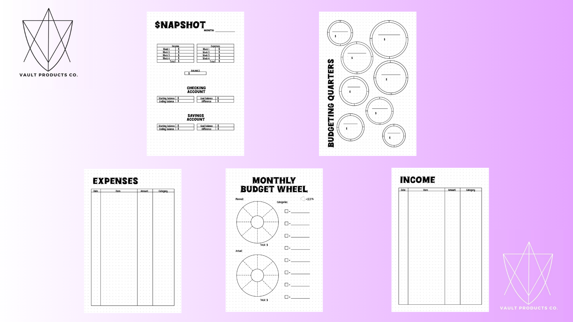 Finance Trackers | Monthly Budget Bullet Journal Spreads | Budget Trac ...
